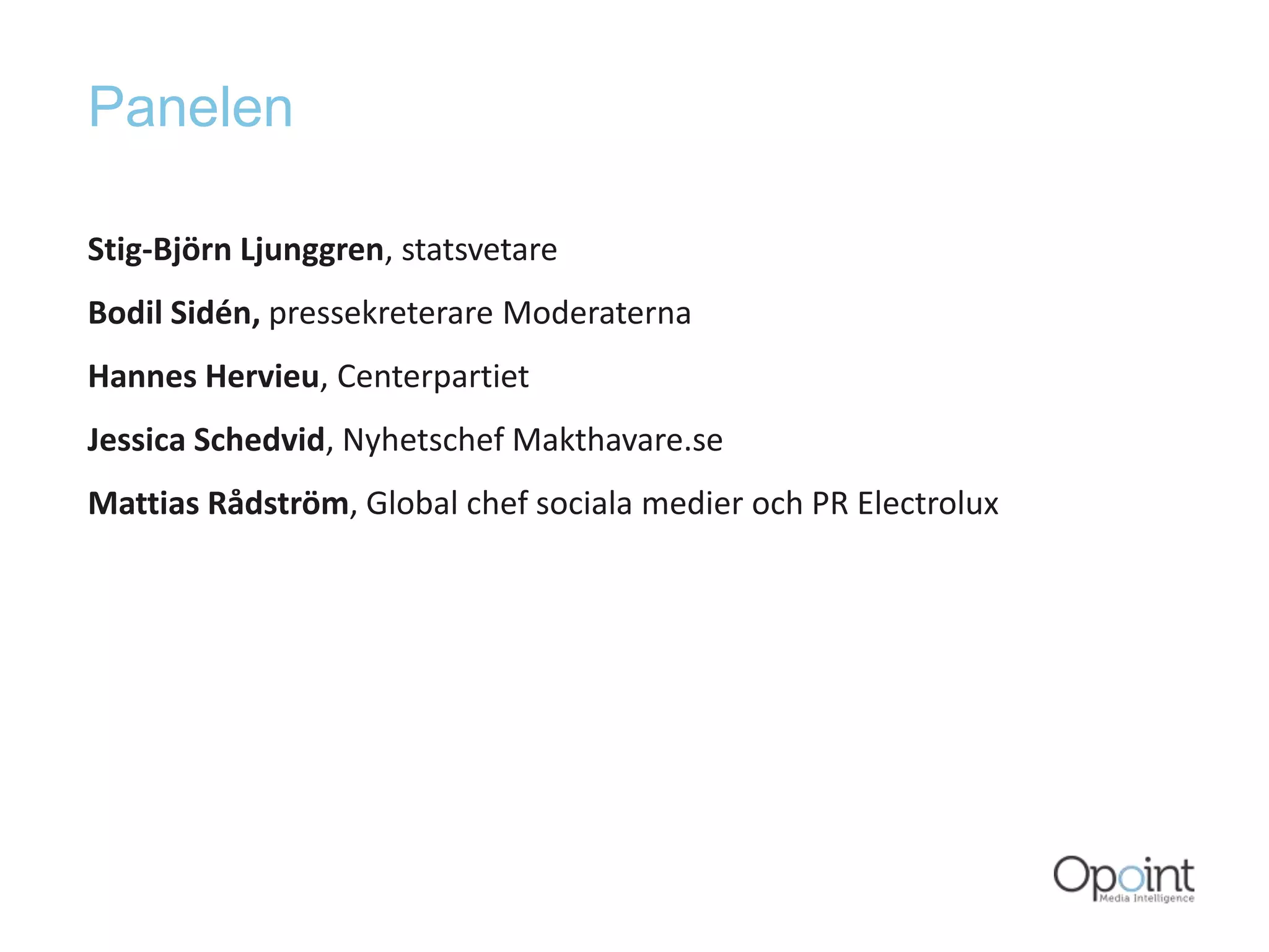 Arets opinionsbildare 2014 slideshare | PPT