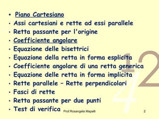 La Retta nel piano cartesiano | PPT