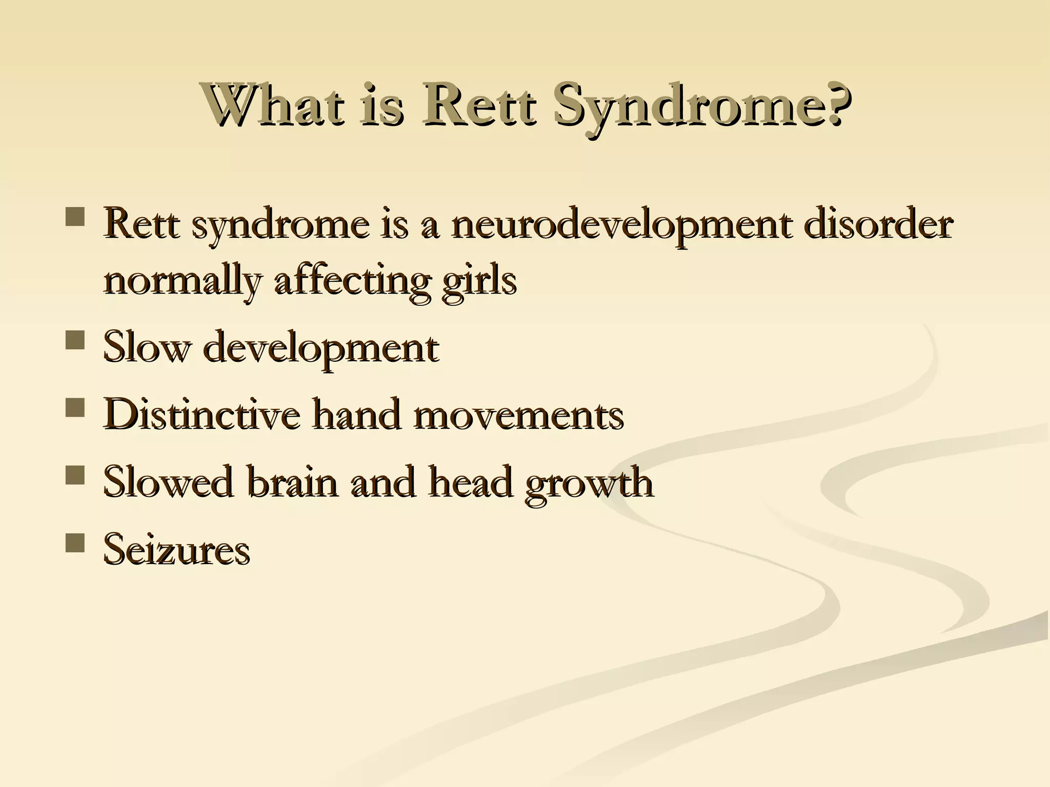 Rett syndrome | PPT