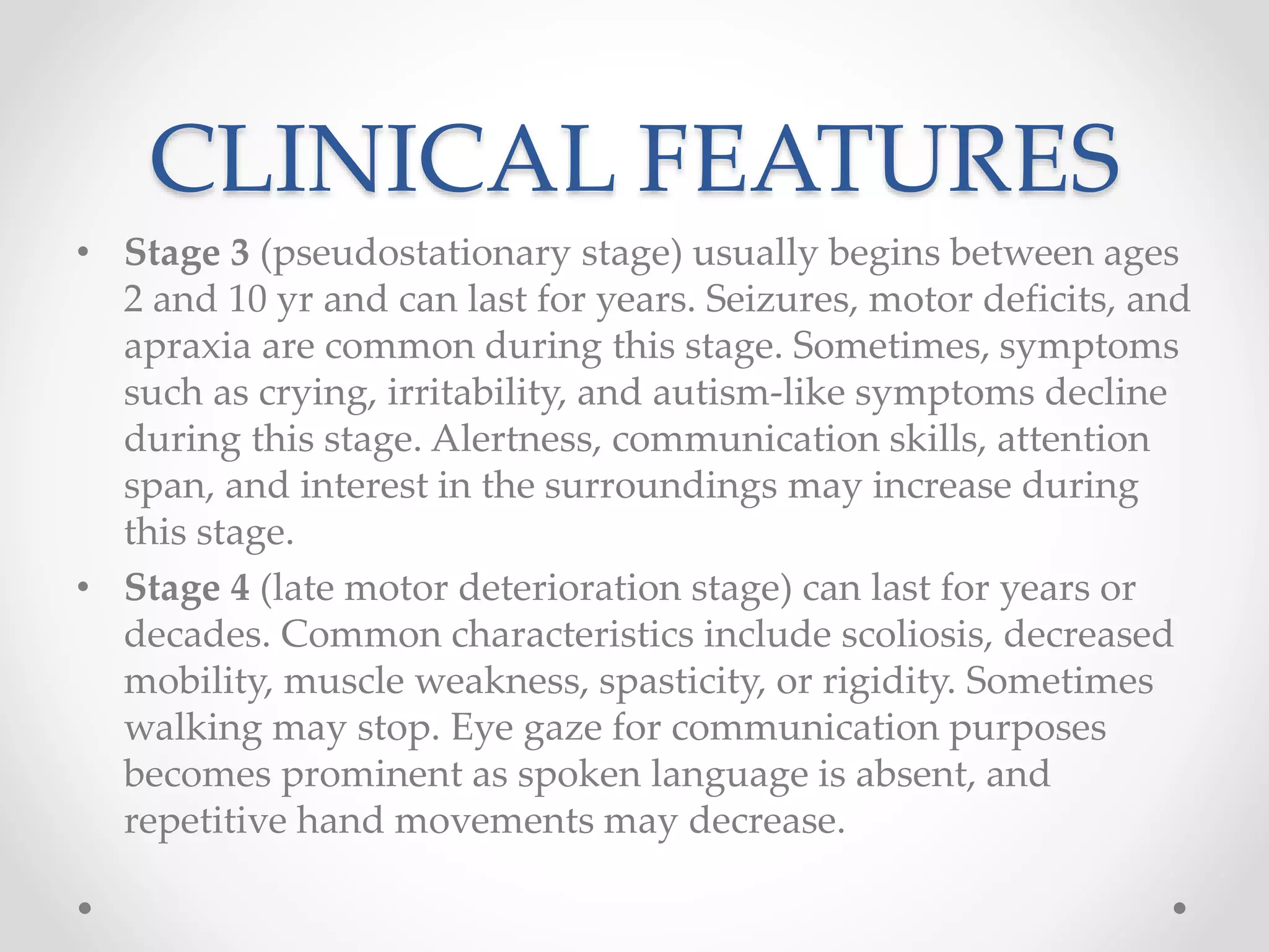 Rett syndrome Presentation | PPTX