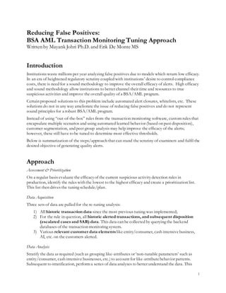 Reducing False Positives | DOCX