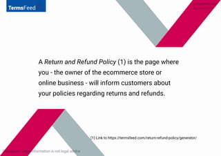 What are Return & Refund Policies | PDF