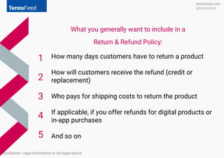 What are Return & Refund Policies | PDF