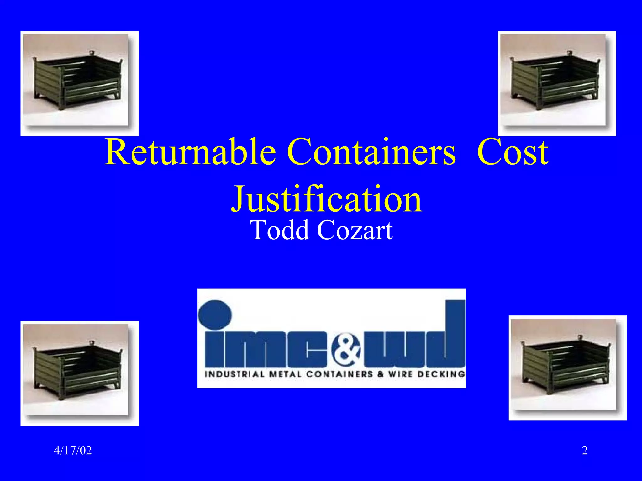 Returnable Packaging | PDF