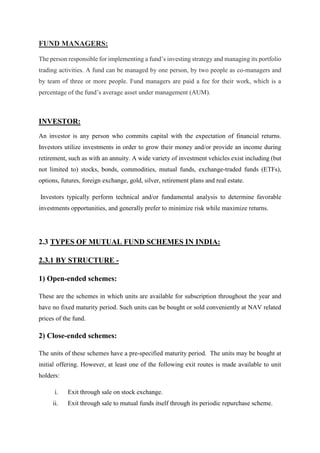 Return and risk, systematic investment plan of mutual fund | PDF