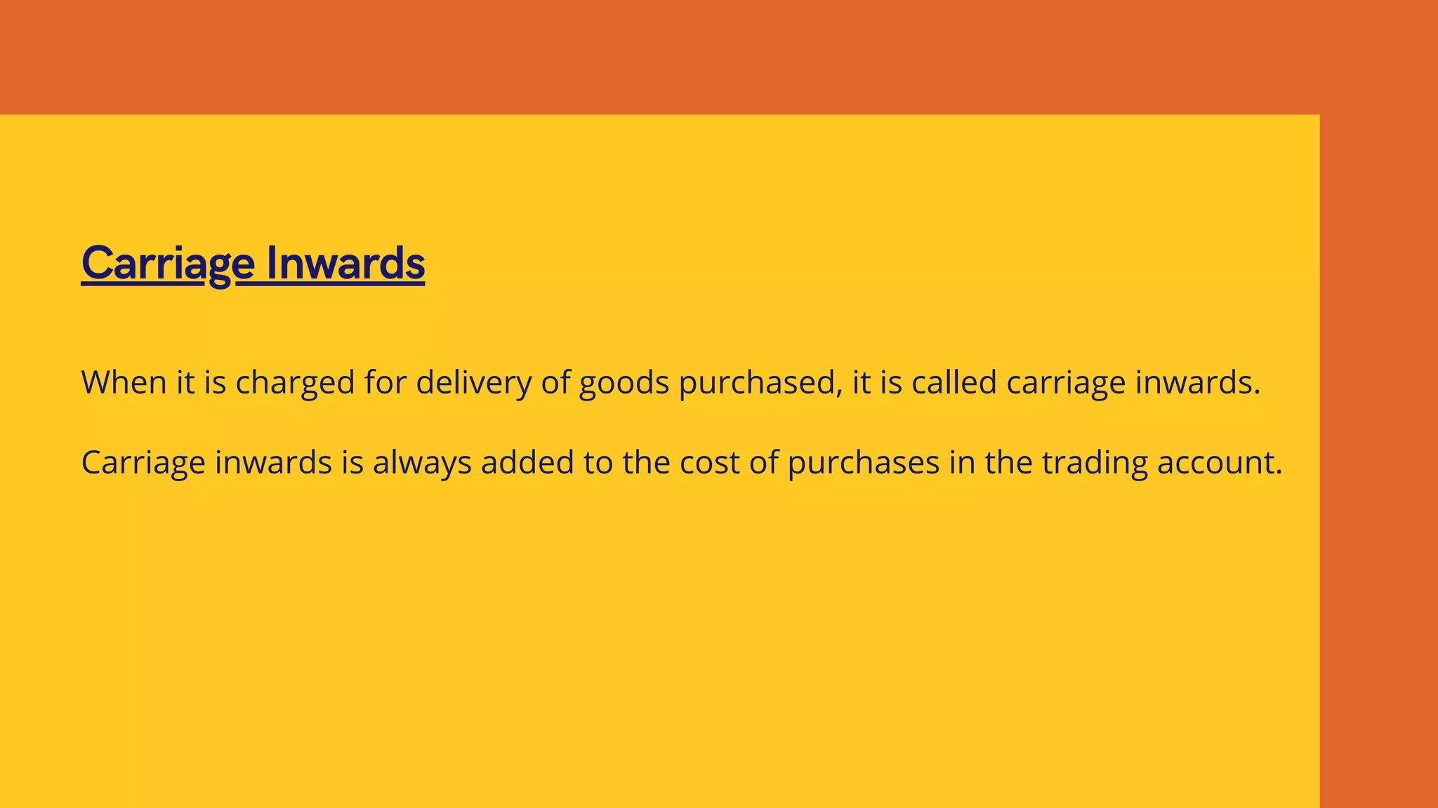 Return/ Carriage (Inwards and Outwards) | PDF