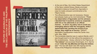 Return of Aguinaldo and the Declaration of the Philippine Independence.pptx