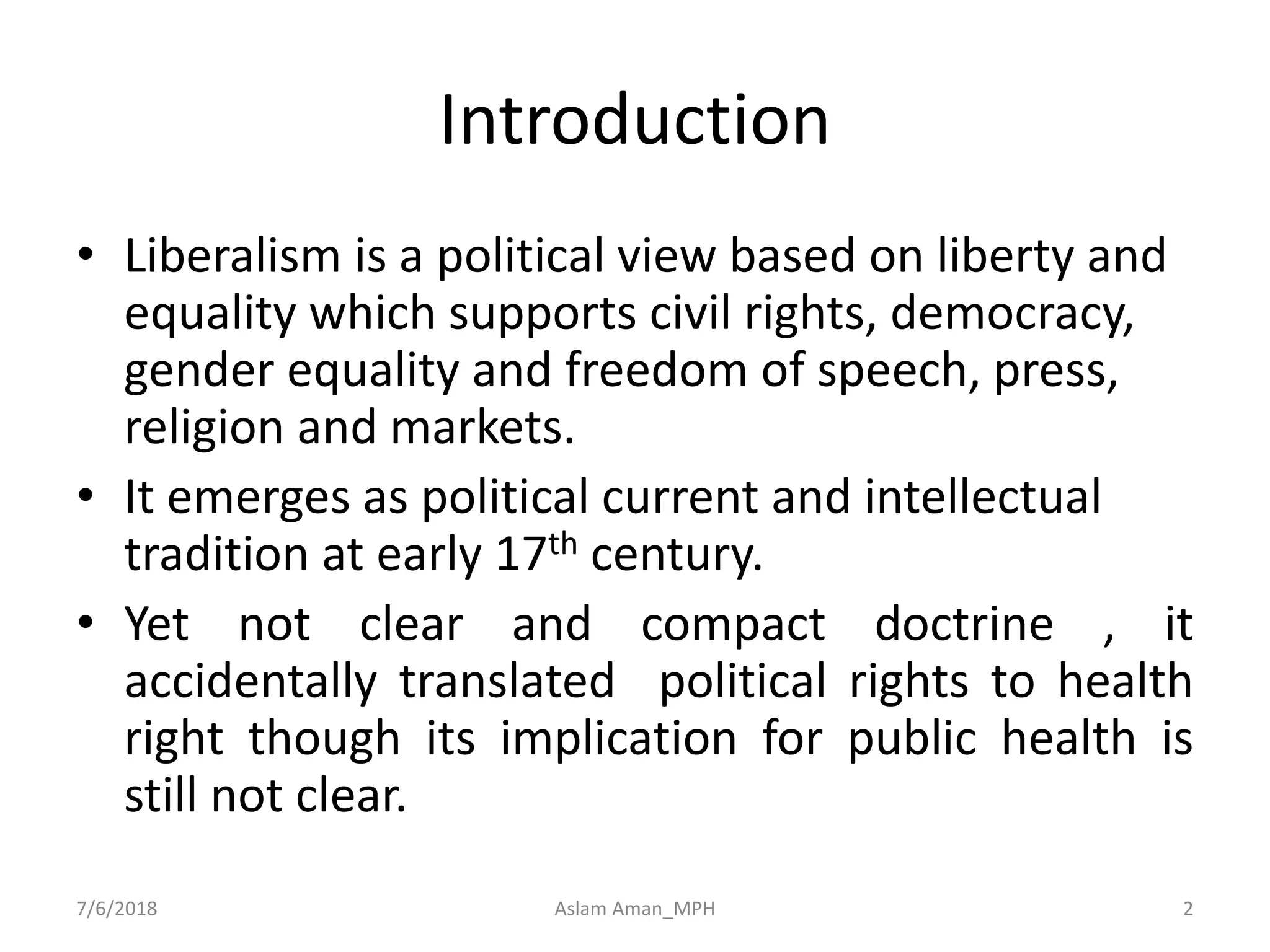 The Return of Liberalism | PDF