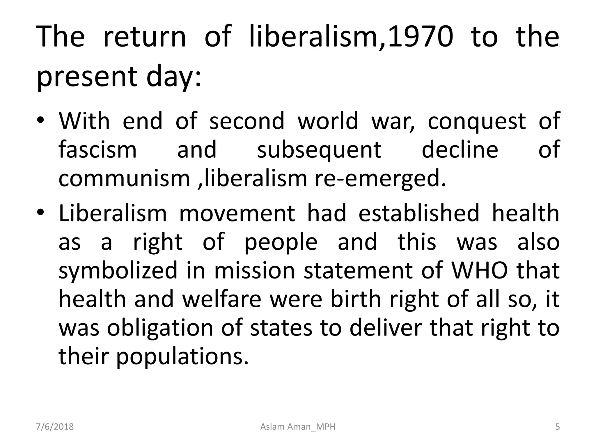 The Return of Liberalism | PDF