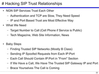 VoIP Wars : Return of the SIP | PPT
