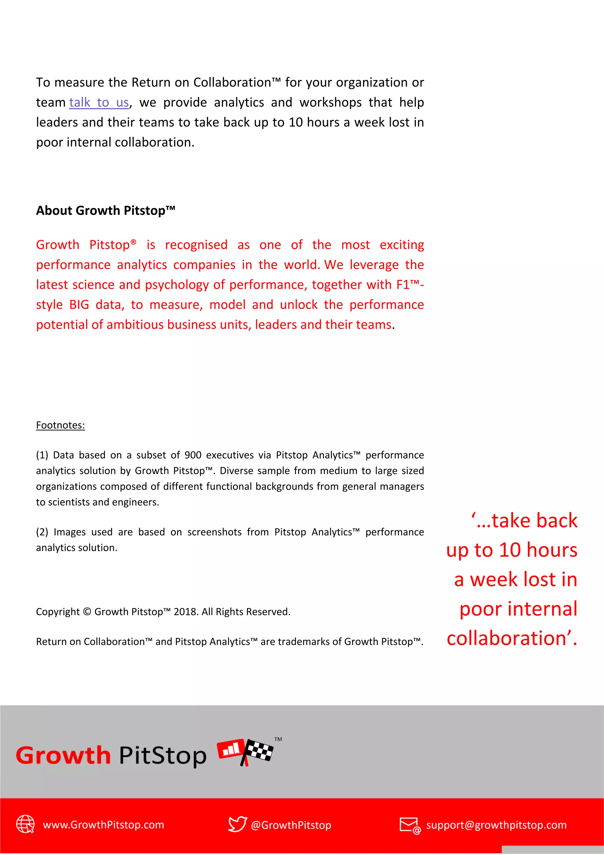 Return on collaboration whitepaper from growth pitstop | PDF