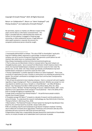 Return On Talent Employed™ - A Powerful New Metric for the C-Suite by Pitstop Analytics | PDF