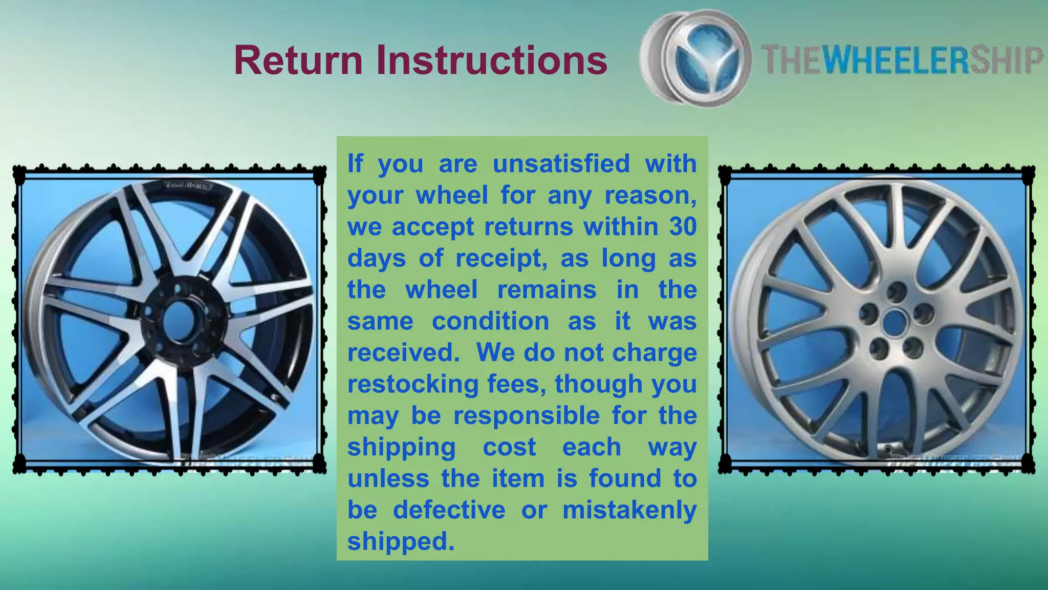 Return Policy - Wheelership | PPTX