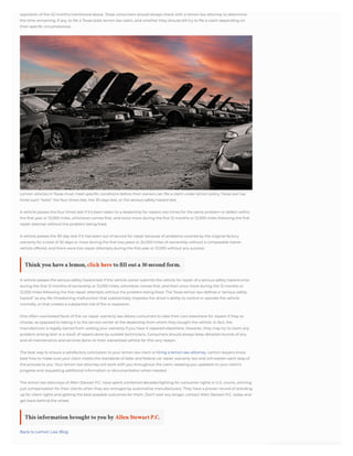 Return Policy For New Cars | PDF