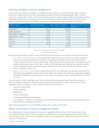Infosys - Returns Management System | Services | PDF