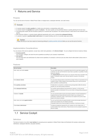 Returns and service | PDF