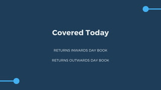Returns Day Book | PDF