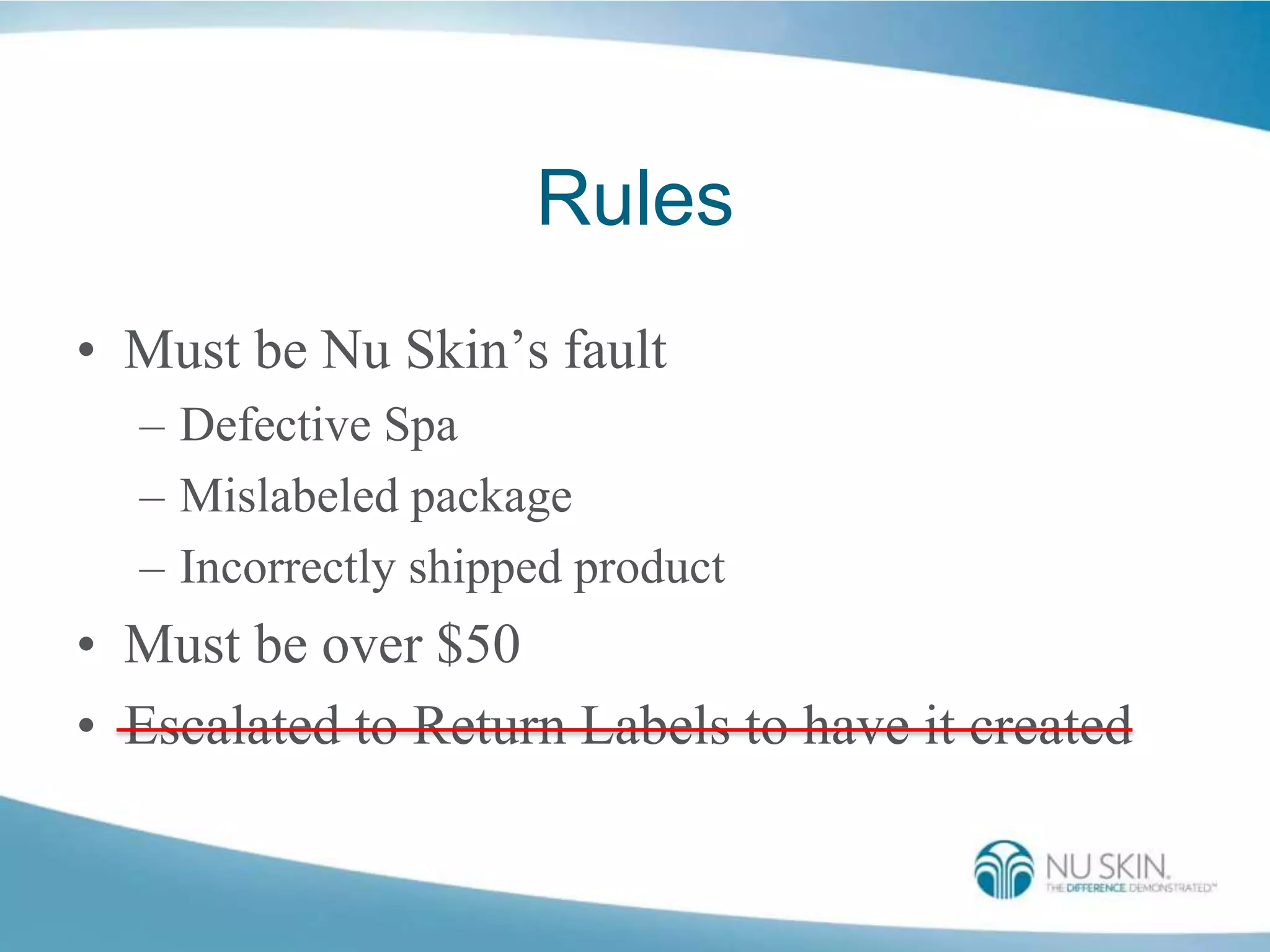 Return shipping labels | PPT