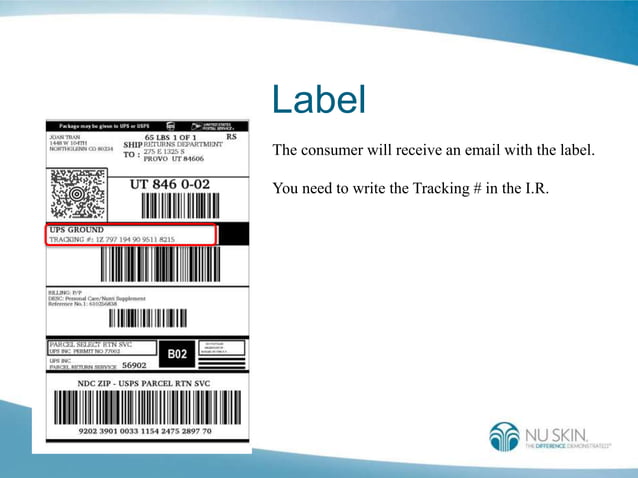 Return shipping labels | PPT
