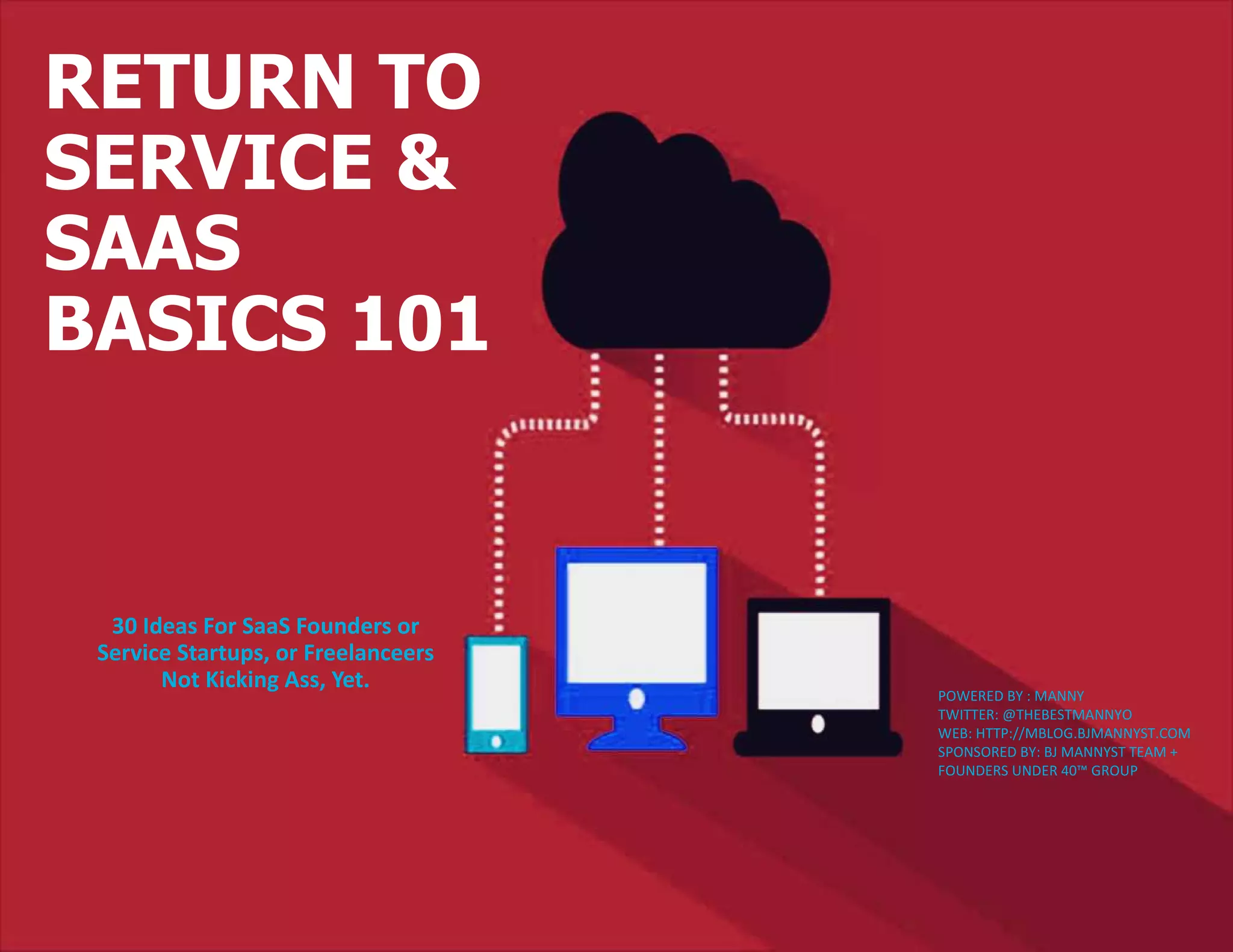 Return to Service and SAAS basics 101 | PPT