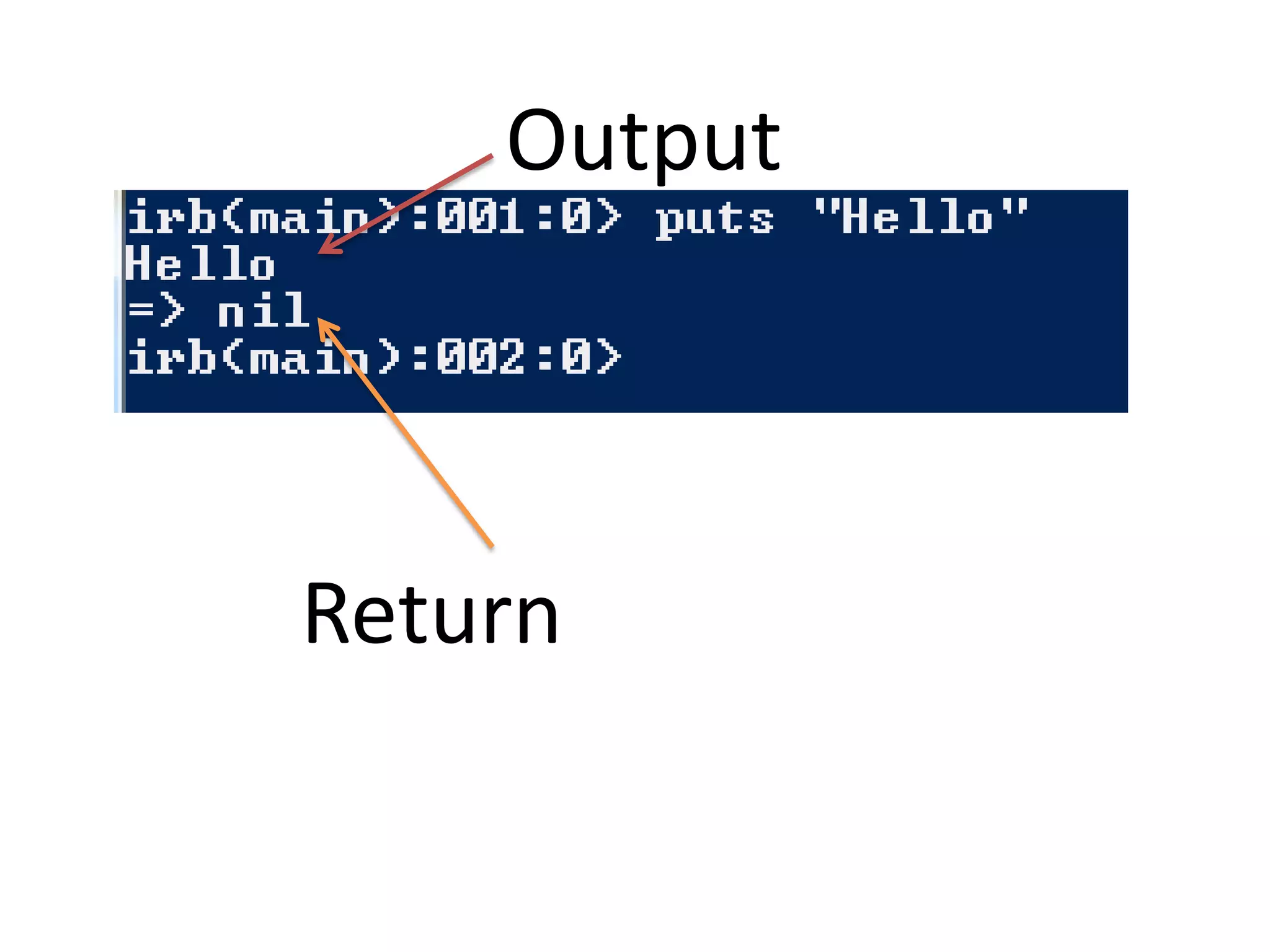 Return vs output | PPTX