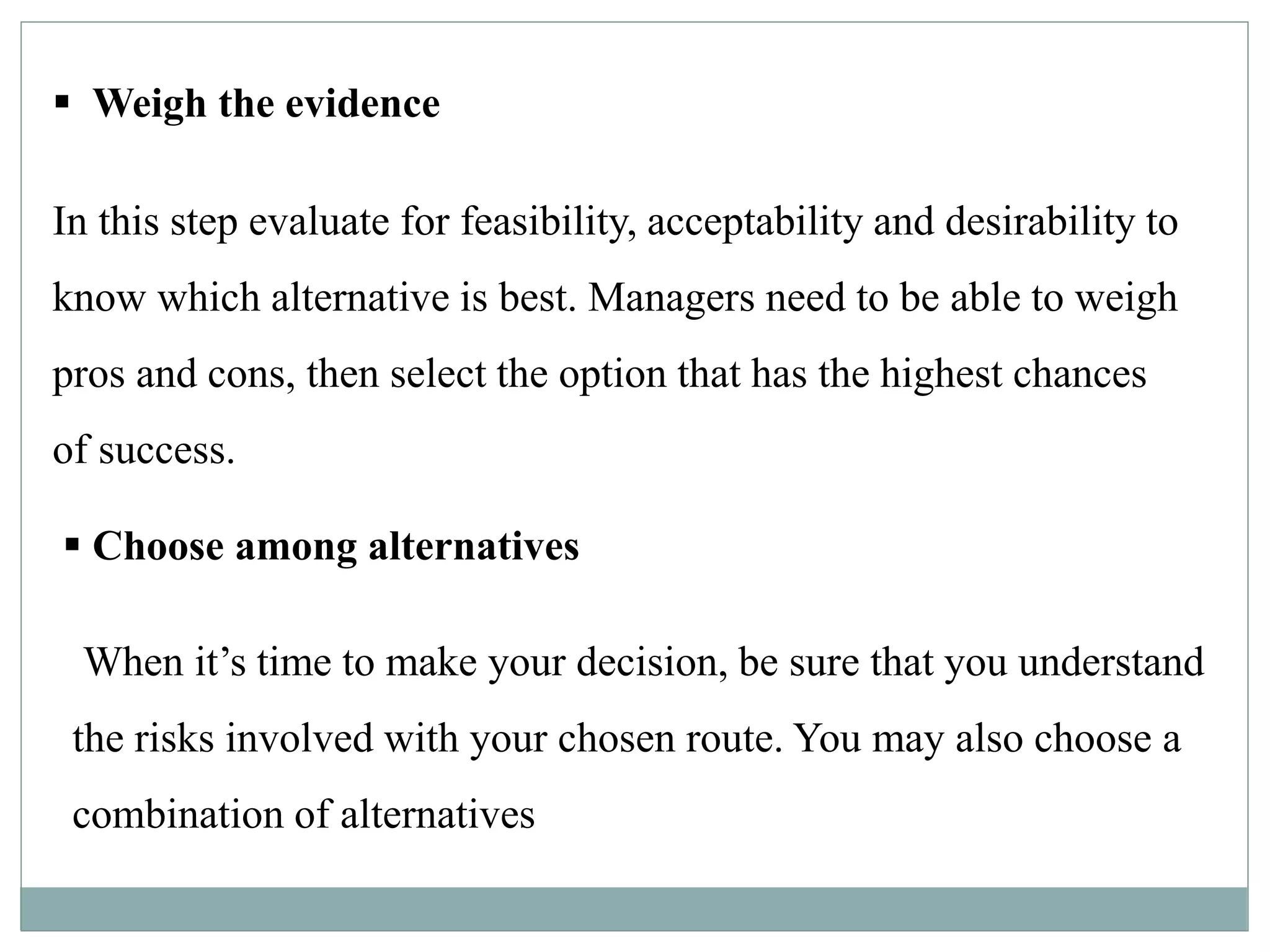 7 Steps in Decision Making | PPTX