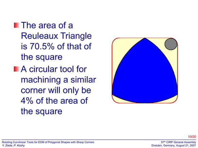 Machining of sharp corners using rotating tools | PPT