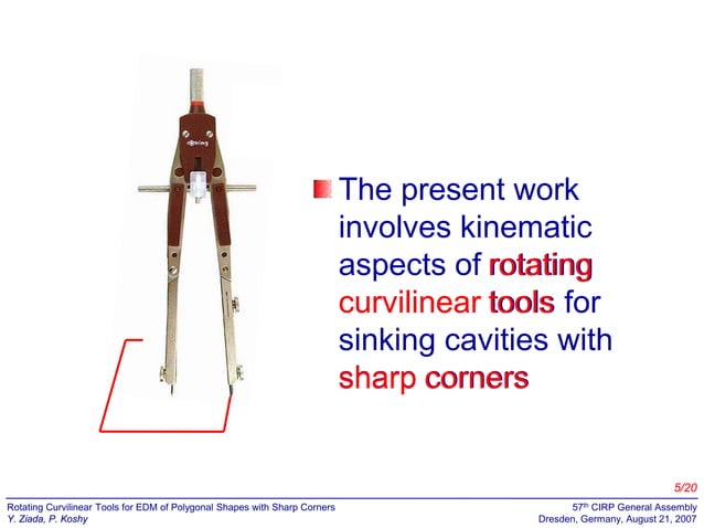Machining of sharp corners using rotating tools | PPT