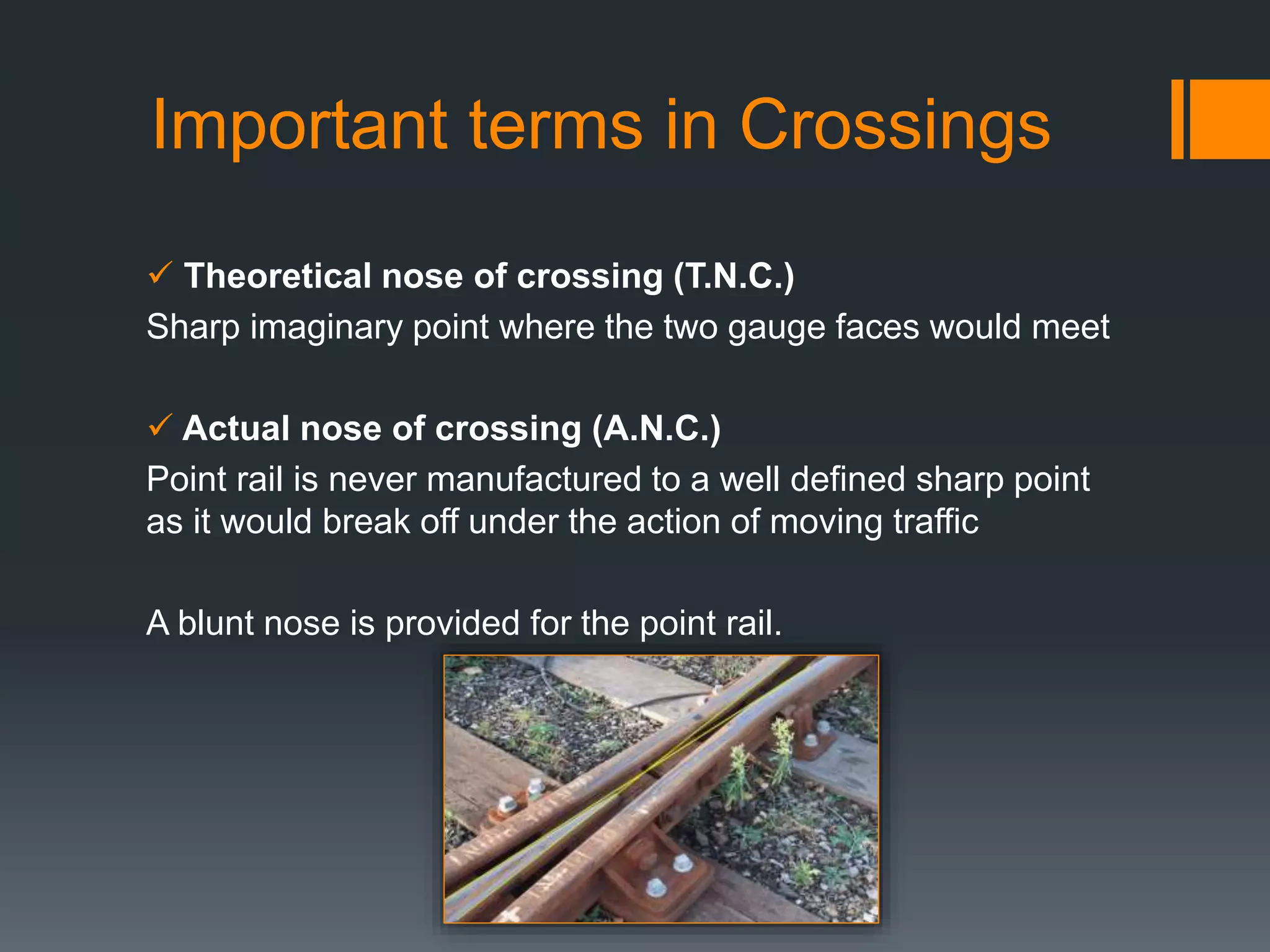 Railway Engineering: Points and crossings | PPT