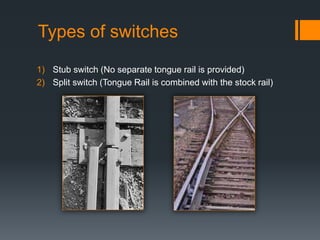 Railway Engineering: Points and crossings | PPT