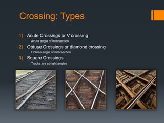 Railway Engineering: Points and crossings | PPT
