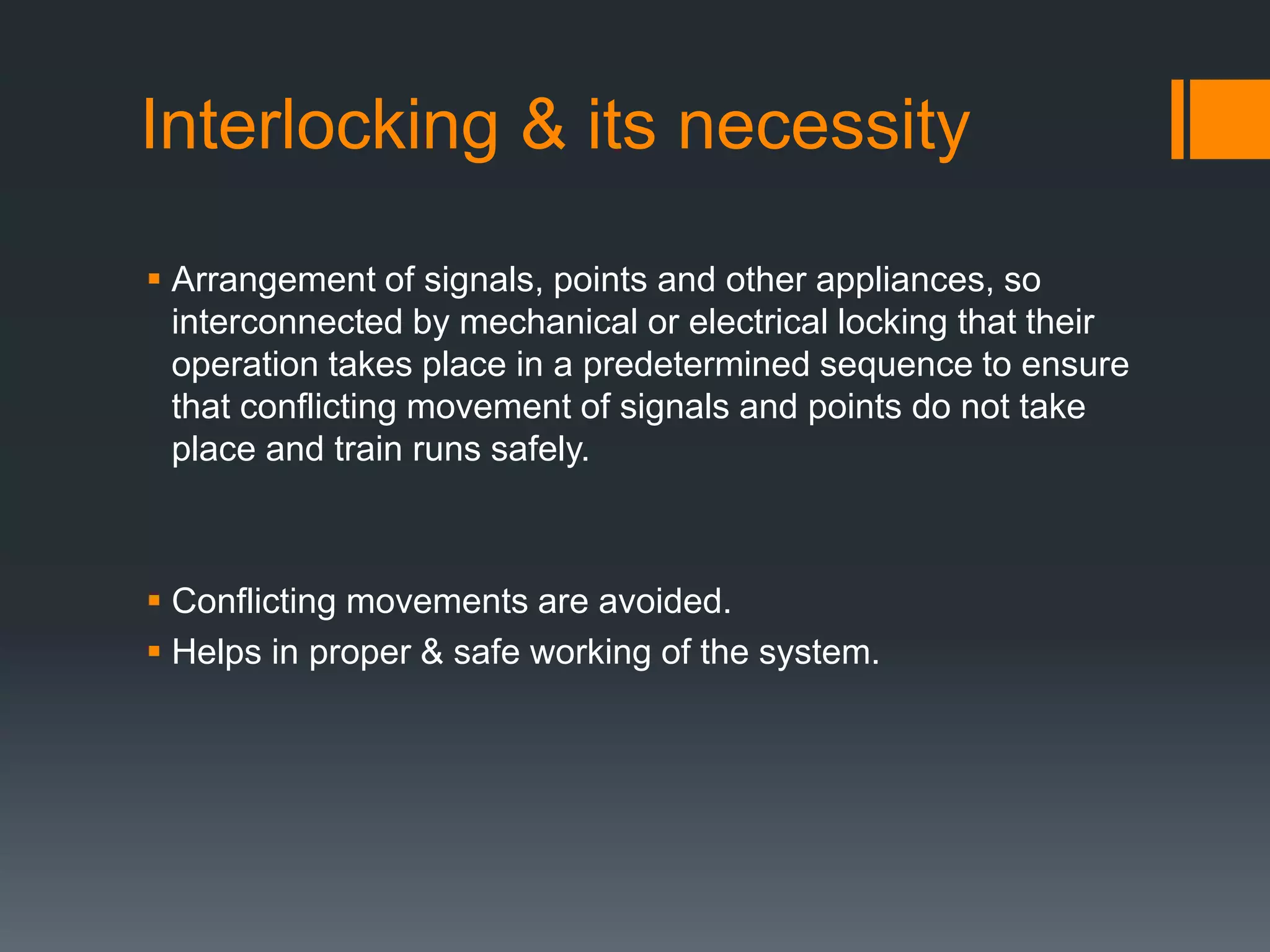 Railway Engineering: signaling, interlocking, train control system | PPT