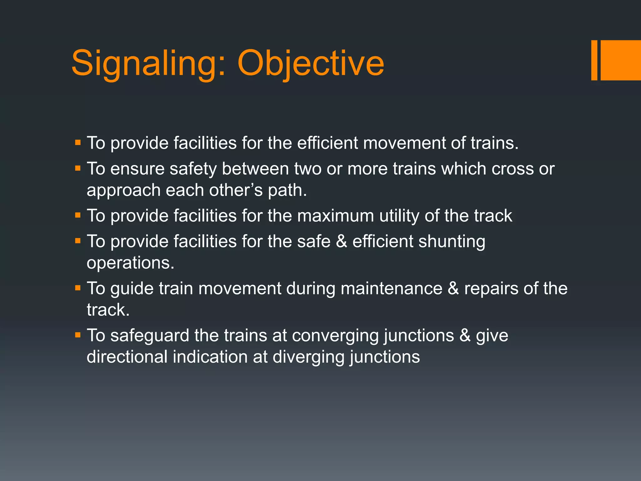Railway Engineering: signaling, interlocking, train control system | PPT