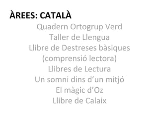 Reunió inici de curs 4t | PPT