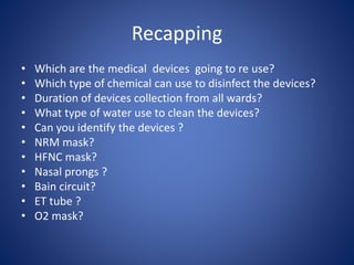 REUSABLE DEVICES.pptx | Lung and Respiratory Health | Diseases and ...