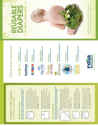 Reusable diapers brochures | PDF