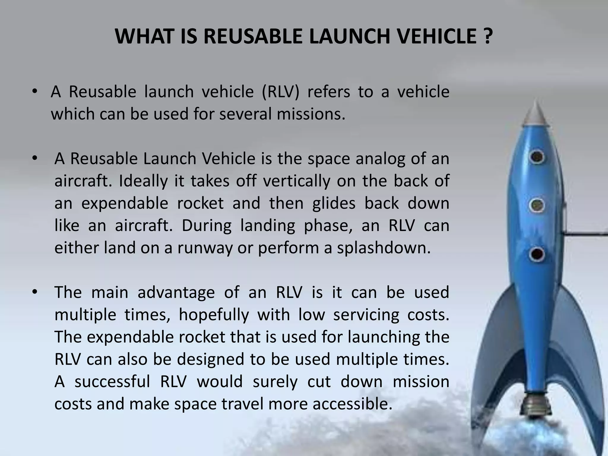Reusable launch vehicle | PPTX