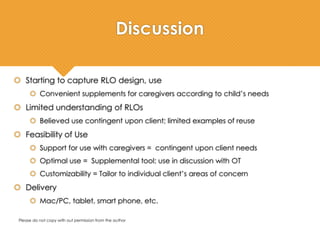 Reusable learning objects related to sensory processing | PPT