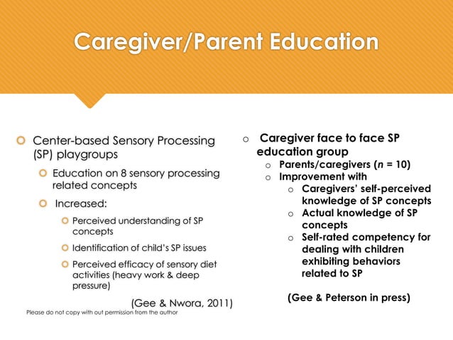 Reusable Learning Objects Related To Sensory Processing Ppt