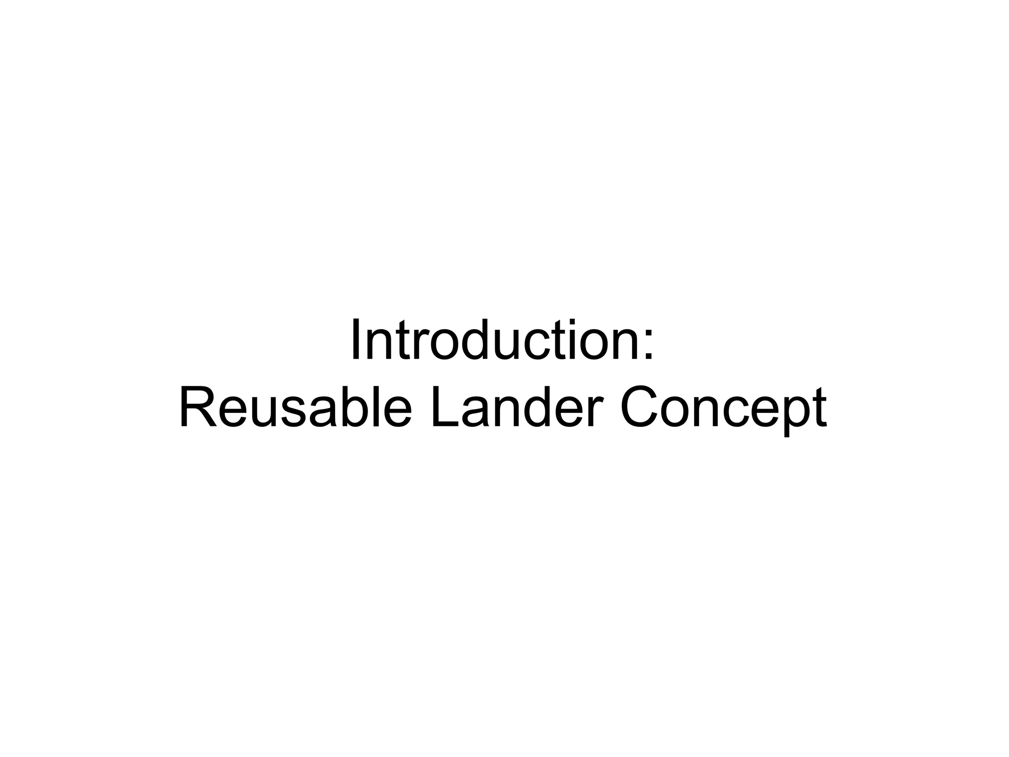 Reusable lunar lander | PPS