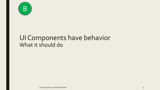 Reusable ui components | PPT