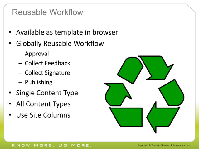 Create a Reusable Workflow | PPTX