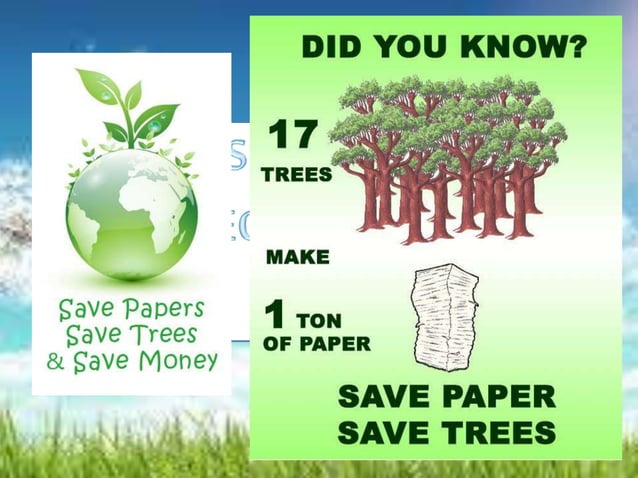 Save Our Tree by Reuse Paper | PPTX