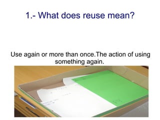 Reuse 2 6th b | PPT