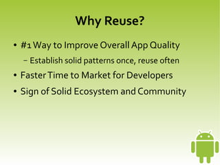 Android: Reuse Models | PDF | Operating Systems | Computer Software and ...