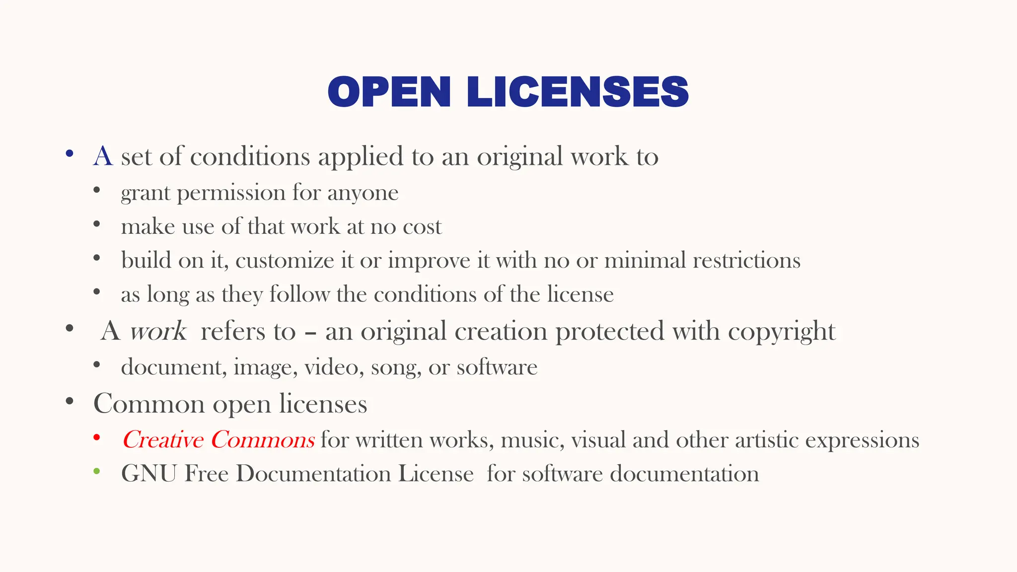 Reuse, Repurpose and Creating OER & Licence | PPTX