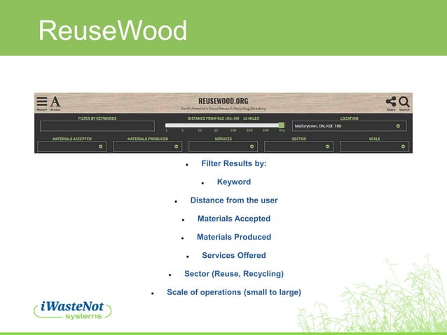 Building an Ecosystem for Reuse, starting with Reuse Wood | PPT