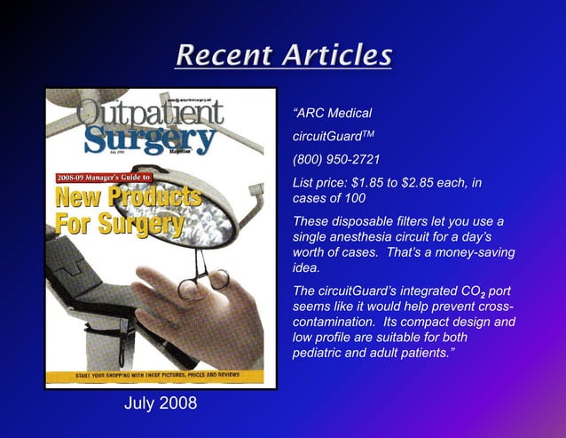 Possible Reuse of Anesthesia Breathing Circuits on Multiple Patients ...