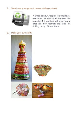 Reusing candy wrappers | PDF