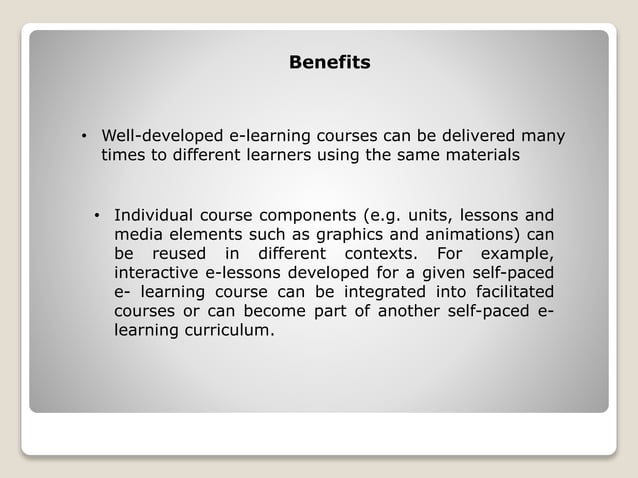 Reusing course components | PPT